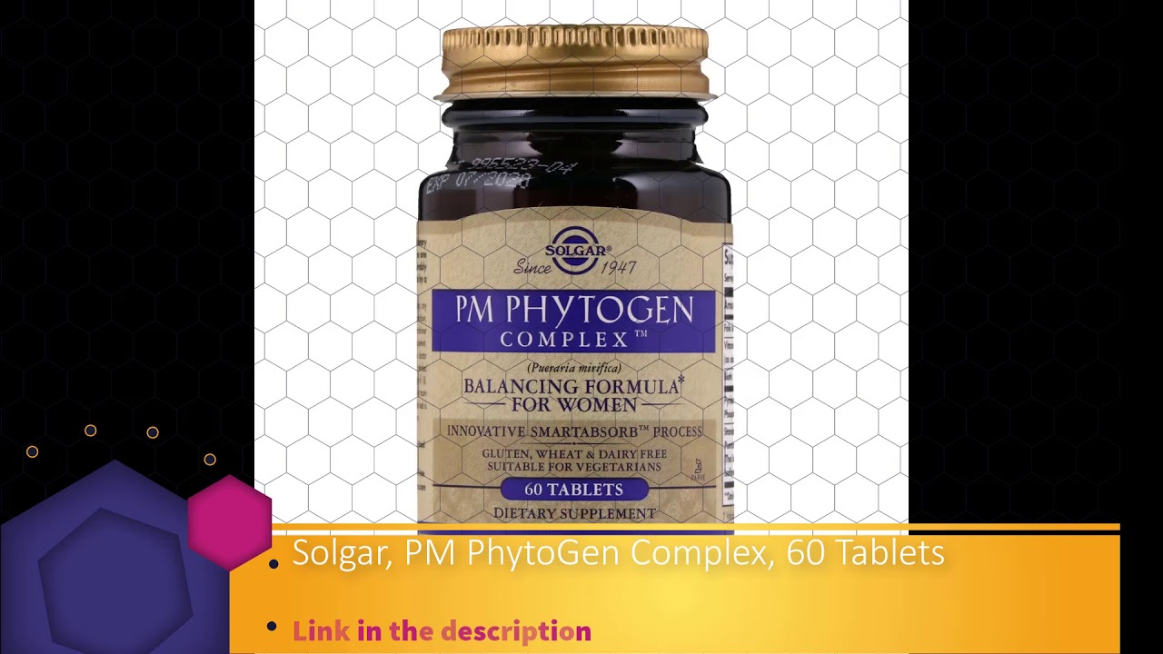 Solgar, PM PhytoGen Complex, 60 Tablets - YouTube