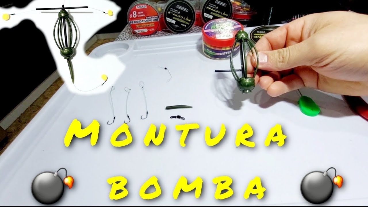 MONTURA BOMBA CRAP/CARAS CU 3 CARLIGE ANTITANGLE - YouTube