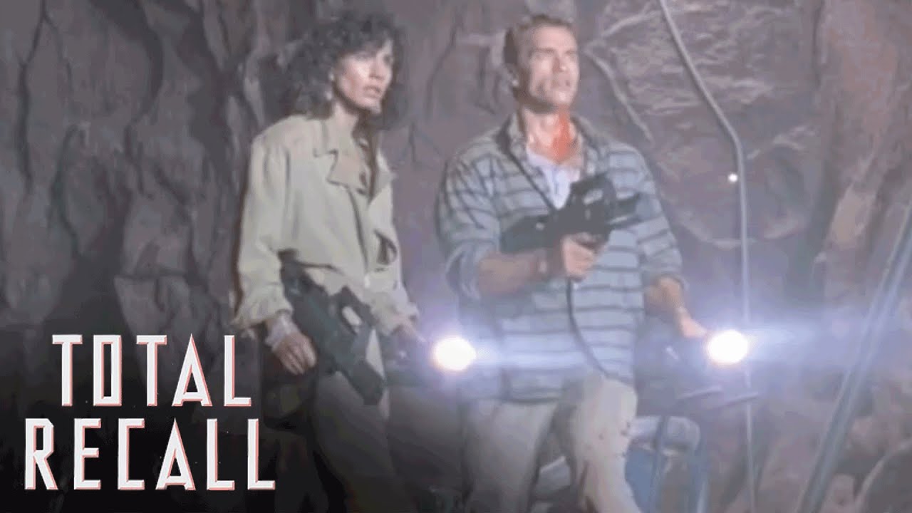 Benny Tries To Grind Up Quaid & Melina w/ a Martian Drill Vehicle ...