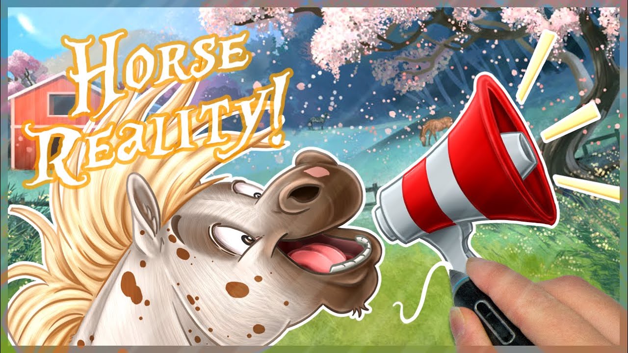 HORSE REALITY - OUR MASCOT - TIME LAPSE DRAWING! - YouTube