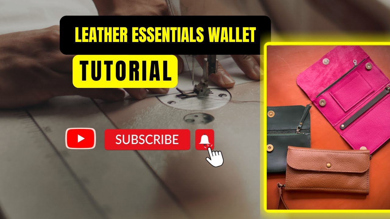 Make a Leather Wallet: The Essentials Wallet - YouTube