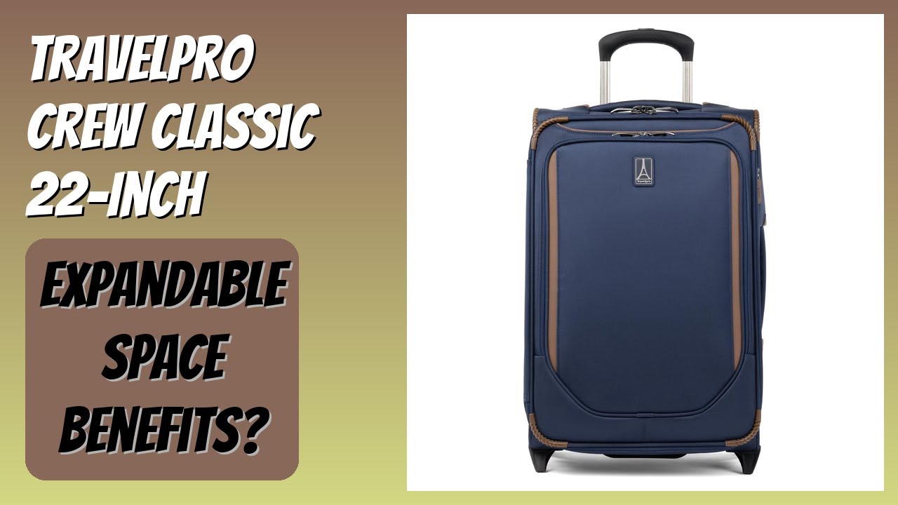 REVIEW (2026): Travelpro Crew Classic 22-Inch. Features - YouTube