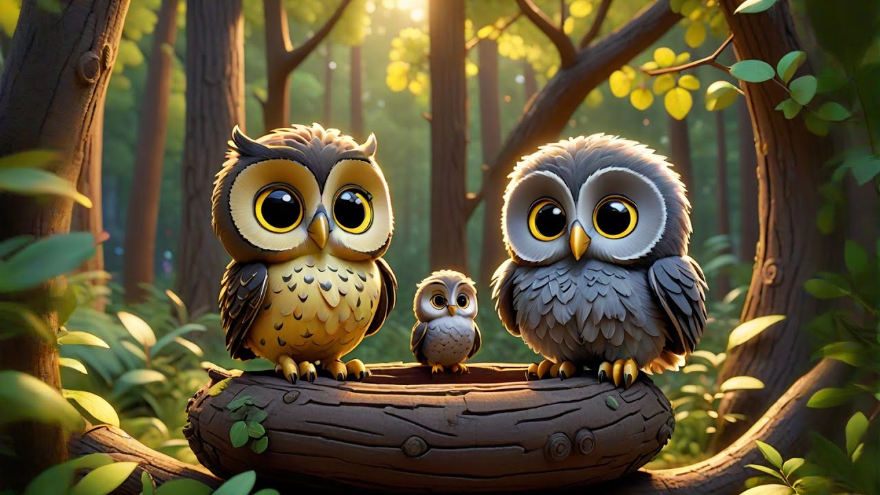 Two Baby Owls Learn the ABC | Alphabet Song for Kids | Nursery Rhymes ...