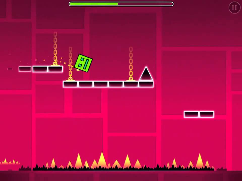 How to complete geometry dash Level 2 Back on track - YouTube