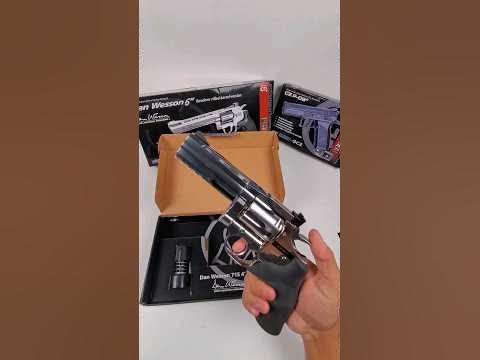 مسدس هوائي غازي محالة خرز ASG CO2 Dan Wesson 715 Revolver - YouTube