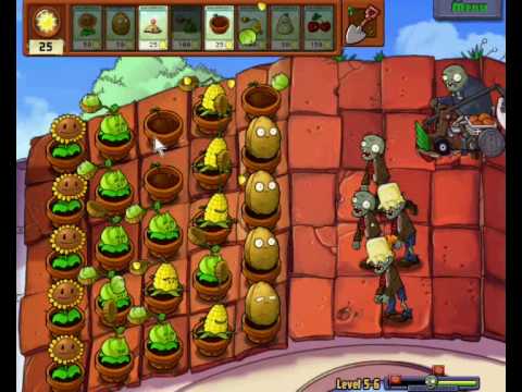 Walkthrough: Plants VS Zombies Level 5-6 - YouTube