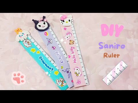 How To Make Kawaii Ruler| Back To School Supplies| Diy Cute Ruler| Cute ...