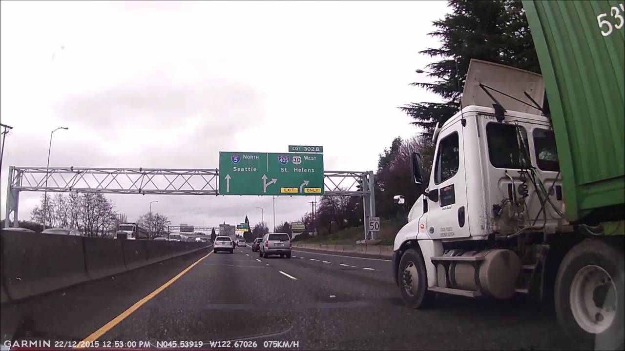 Winter Drive Through Portland, Oregon 1080p - YouTube