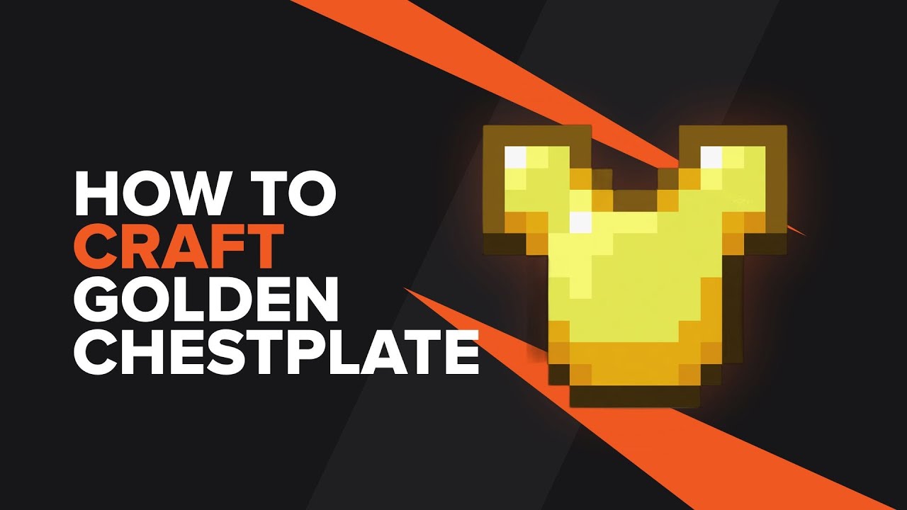 How to make a Golden Armor in Minecraft - YouTube