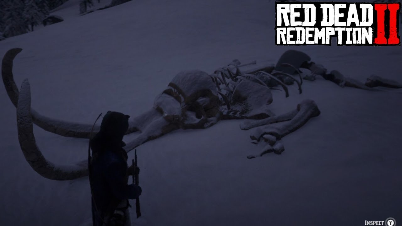Red Dead Redemption 2 - WOOLY MAMMOTH BONES - YouTube