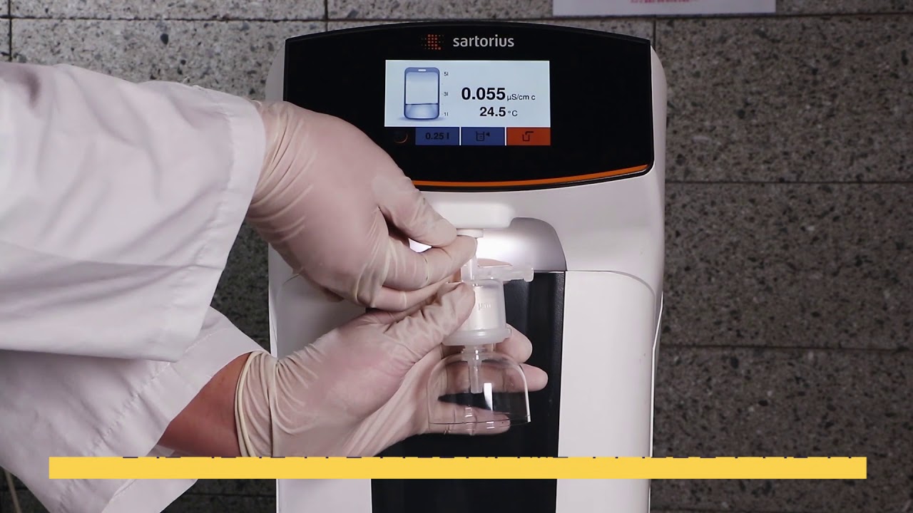 Sartorius Arium mini - Final Filter - YouTube