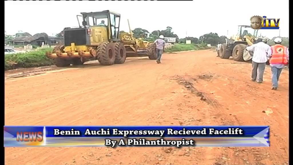 Benin Auchi Expressway Received Facelift By A Philanthropist - YouTube