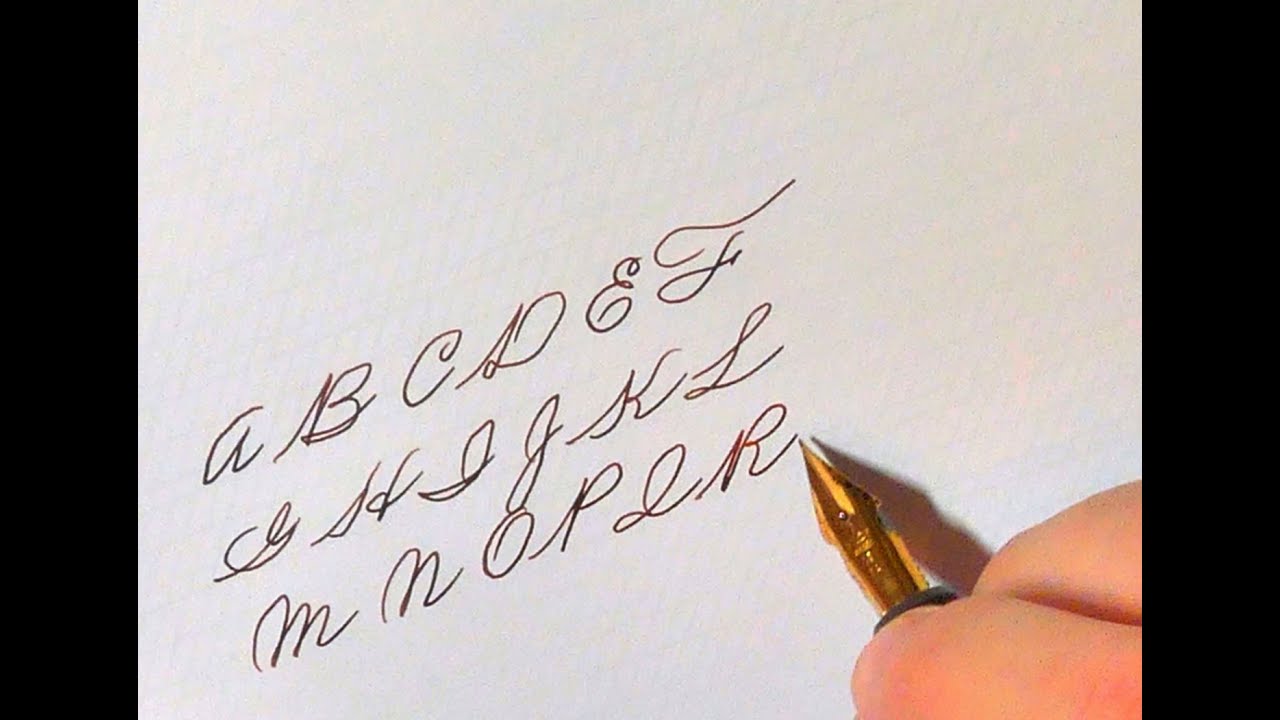 How to write Spencerian capital letters with a fountain pen ...