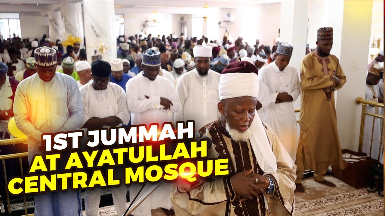FIRST JUMMAH SERVICE AT AYATULLAH CENTRAL MOSQUE. Lead by Sheikh Daud ...