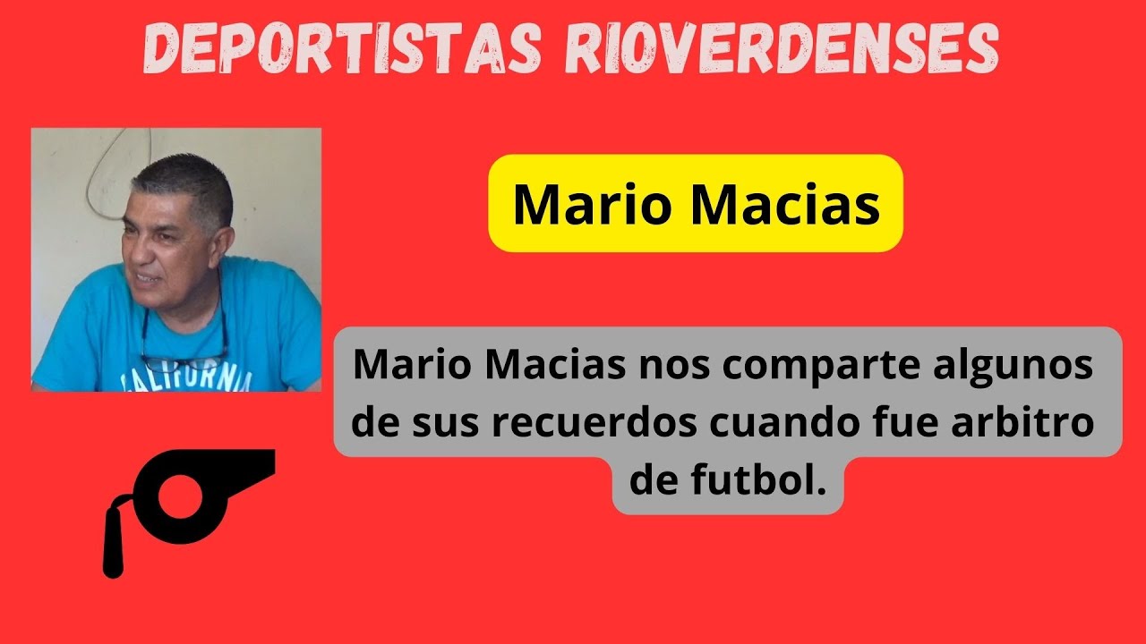 Mario Macias, arbitro - YouTube