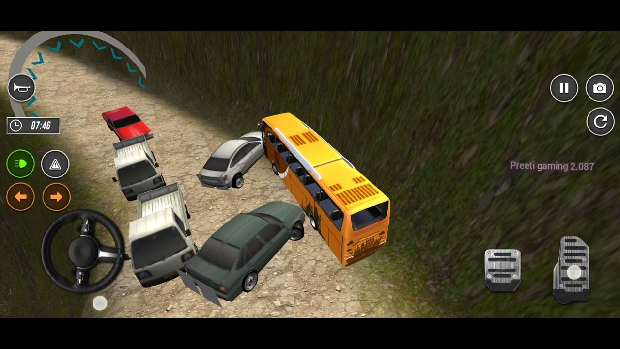 bus simulator Indonesia | Mountain heel Road jama | bus drive game ...