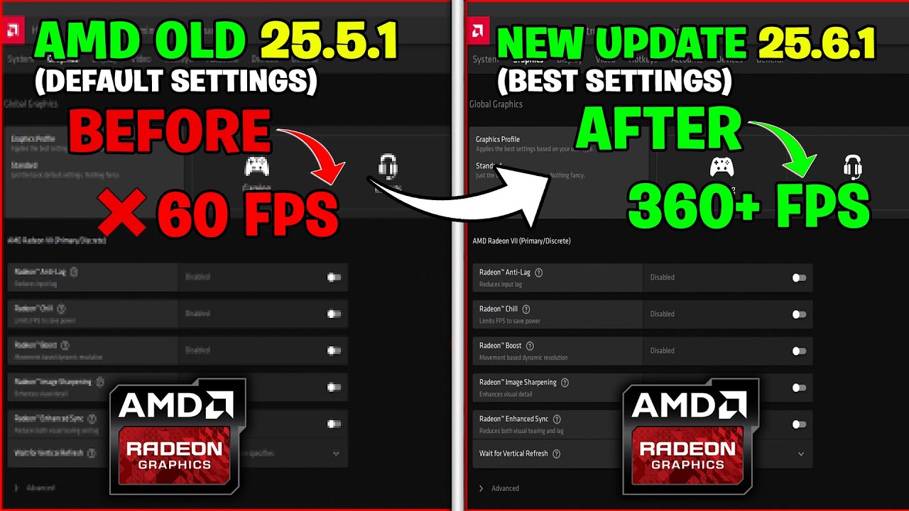 Best AMD Radeon Setting Optimizations For Gaming (Latest Update 25.6.1 ...