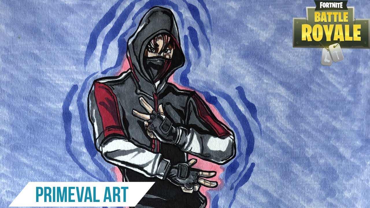 DRAWING IKONIK Fortnite-Hyper Speed - YouTube