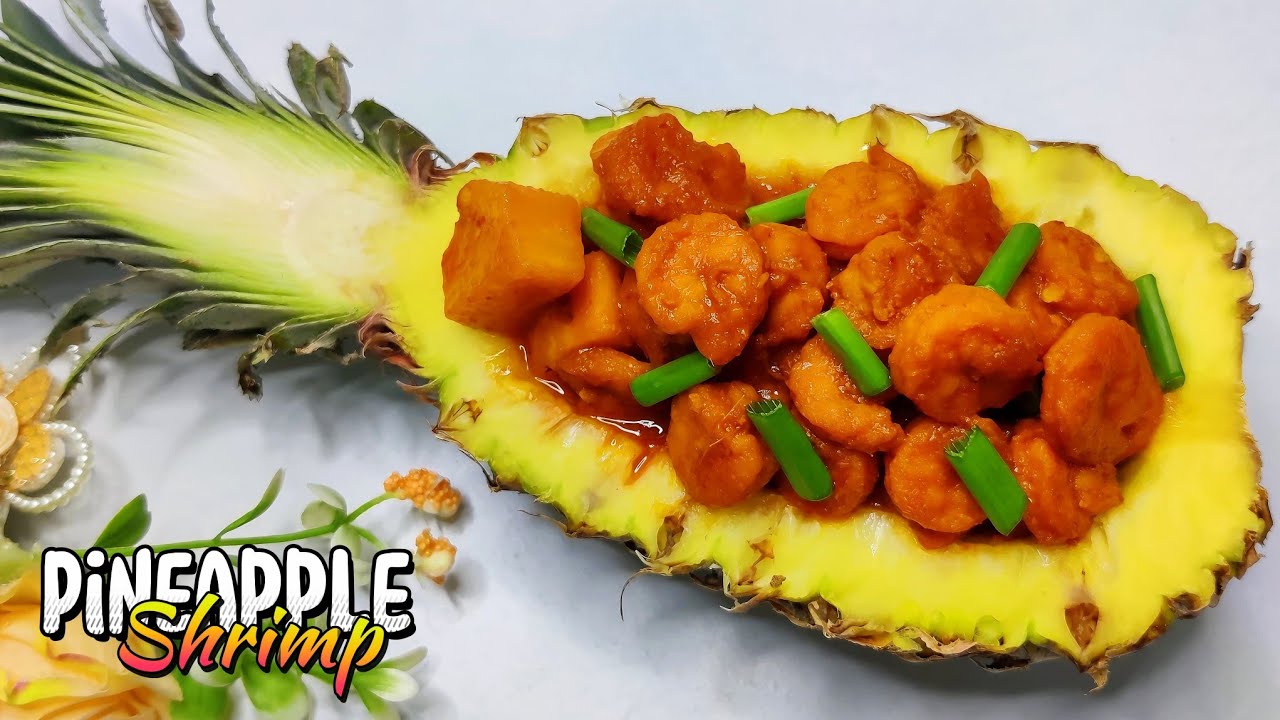 Pineapple Prawns Curry | Thai Pineapple Shrimp Gravy | Prawns And ...