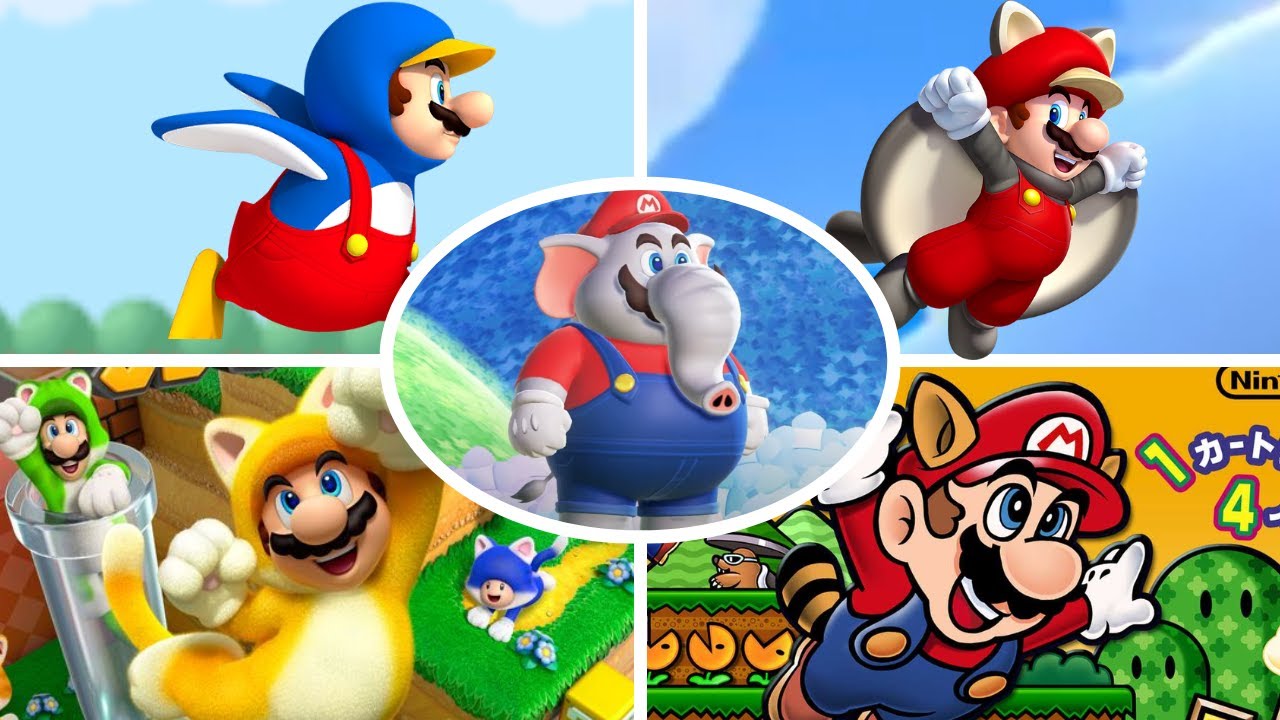 Evolution of Mario Turning into Animals (1988 - 2023) - YouTube