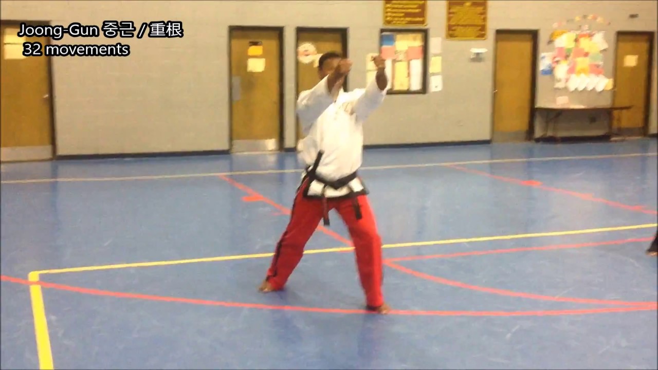 JOONG-GUN Traditional Oh Do Kwan Hyung of Taekwondo - YouTube