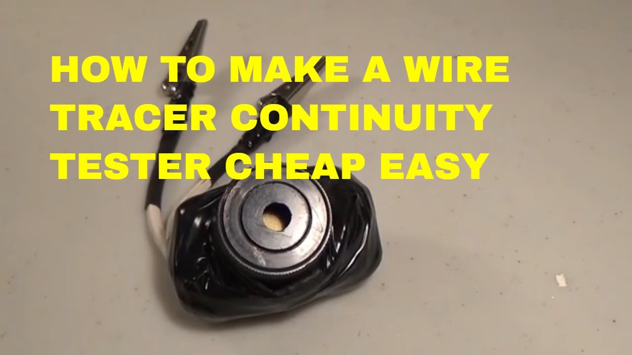 HOW TO MAKE A WIRE TRACER CONTINUITY TESTER EASY SIMPLE - YouTube