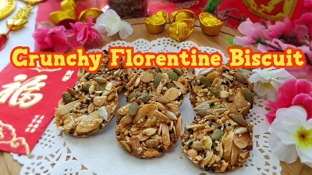 Crunchy Florentine Biscuits / Florentine Cookies - YouTube