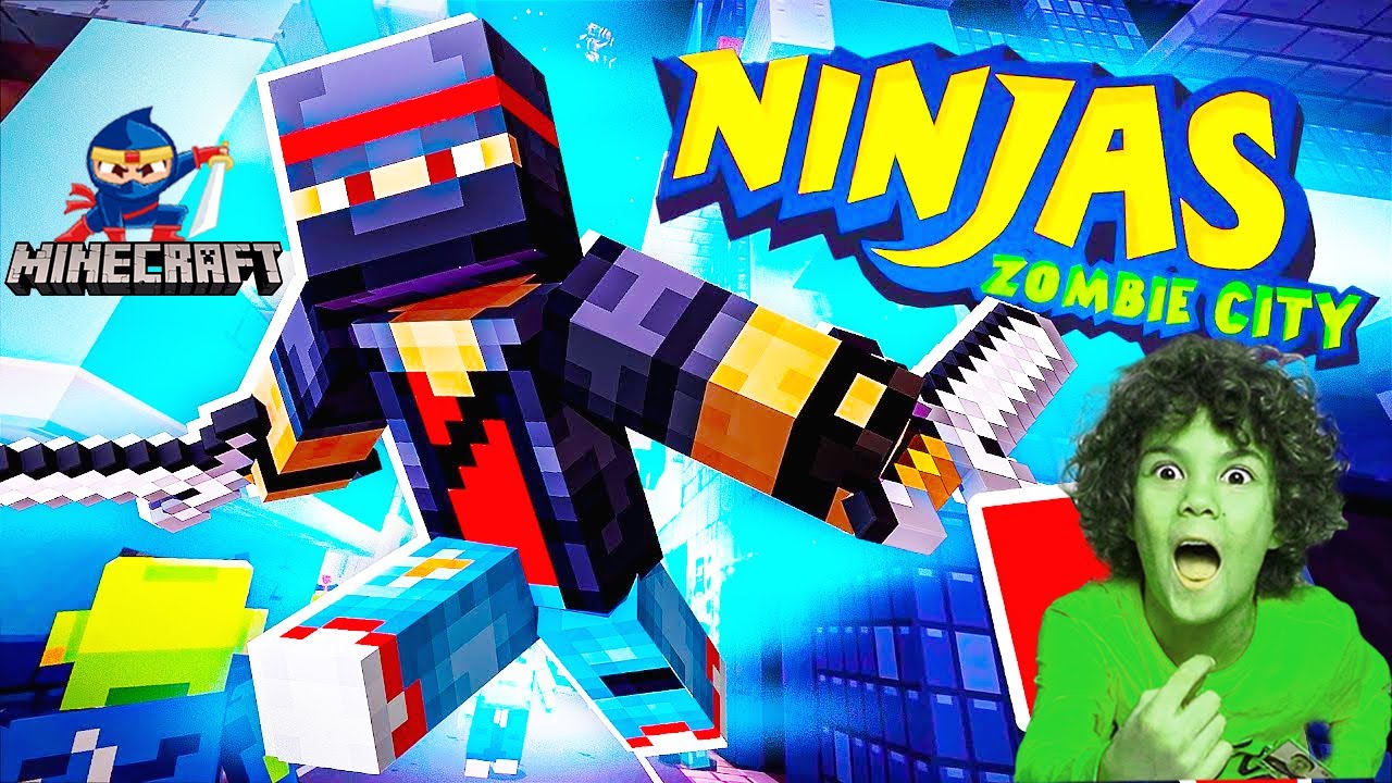 MINECRAFT: NINJA ZOMBIE CITY *arrivano i Ninja nella città degli Zombie ...
