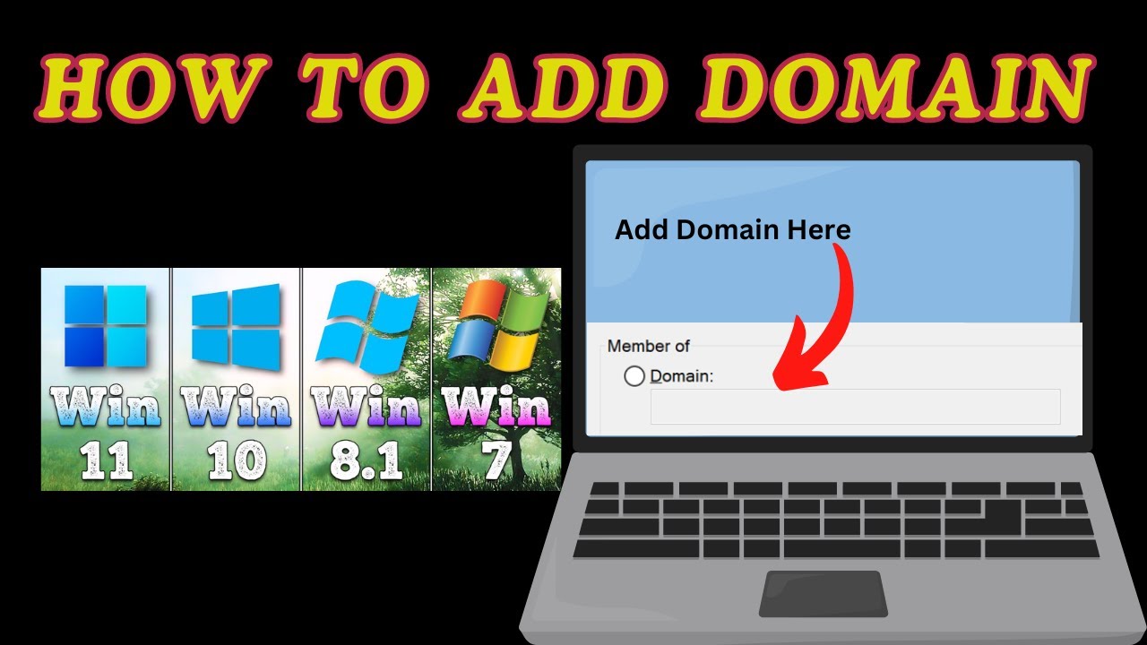 How to Add a Domain in Windows: Step-by-Step Guide for Windows 10, 11, and Older Versions - YouTube