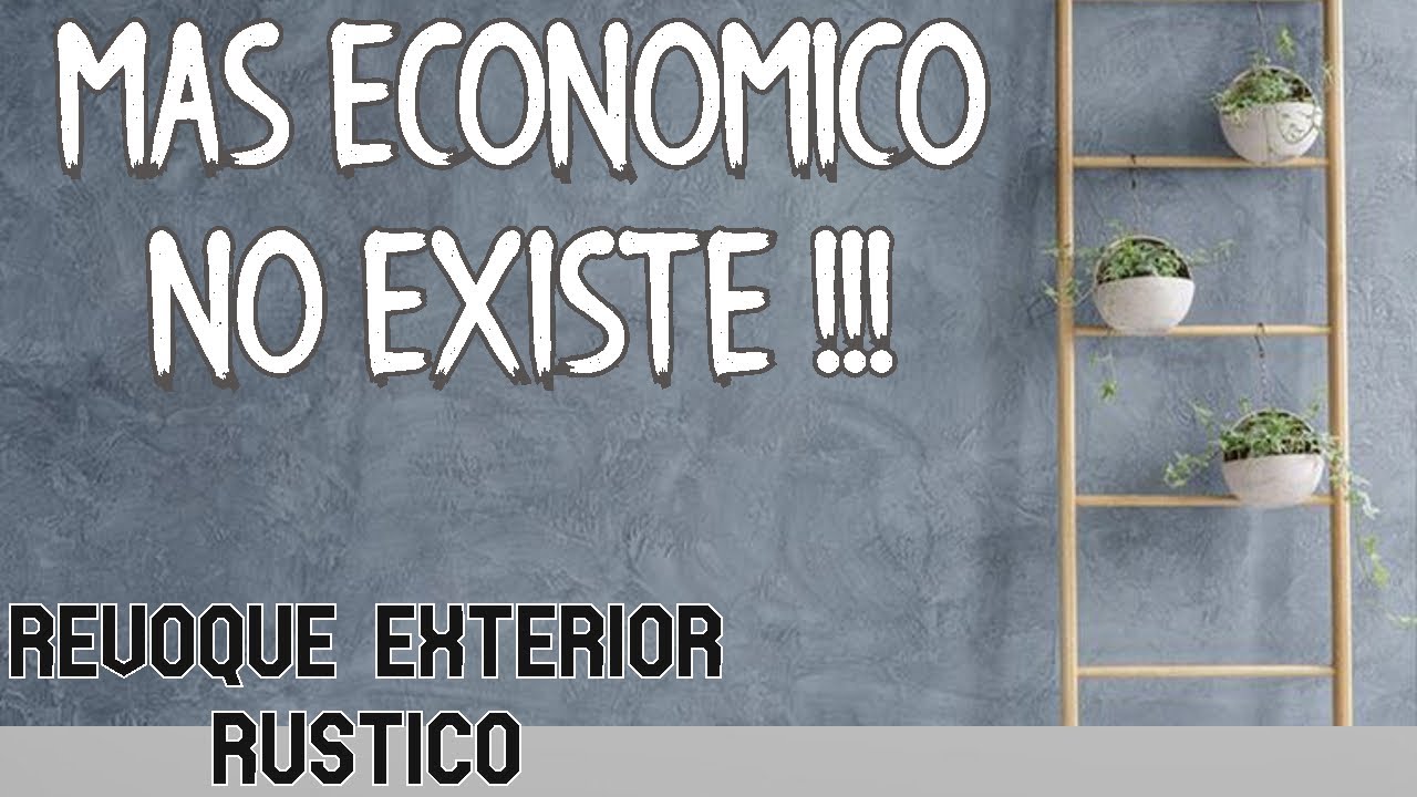 revoque exterior rustico//muy fácil y económico - YouTube