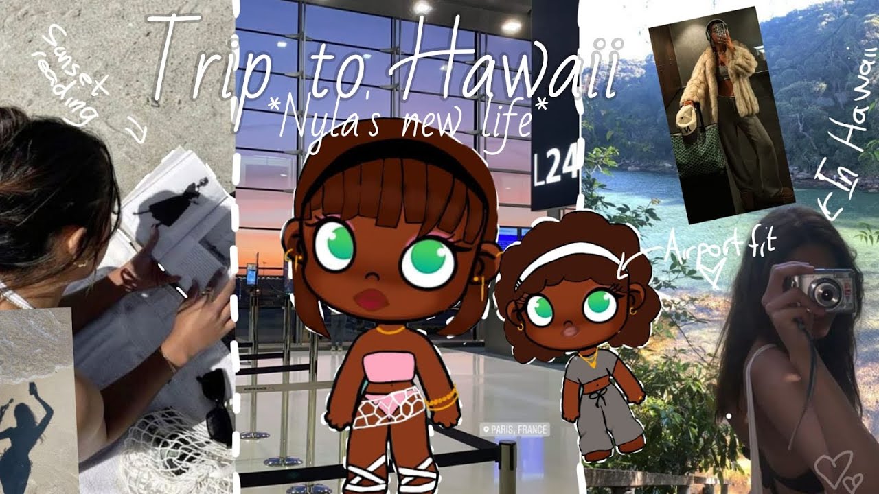 Trip to Hawaii *vlog* 🤍☕ *Nyla's new life* (voiced) (Avatar world ...