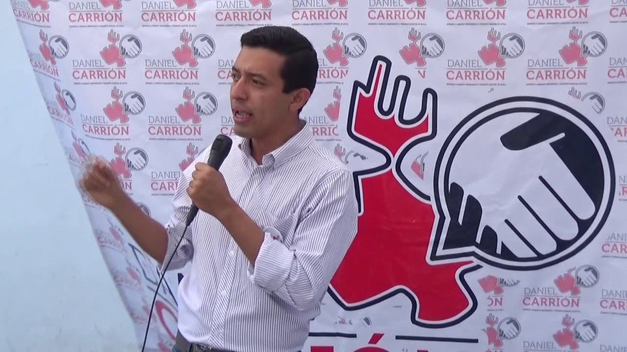 DANIEL CARRION SE PRESENTA A MEDIOS DE COMUNICACIÓN - YouTube