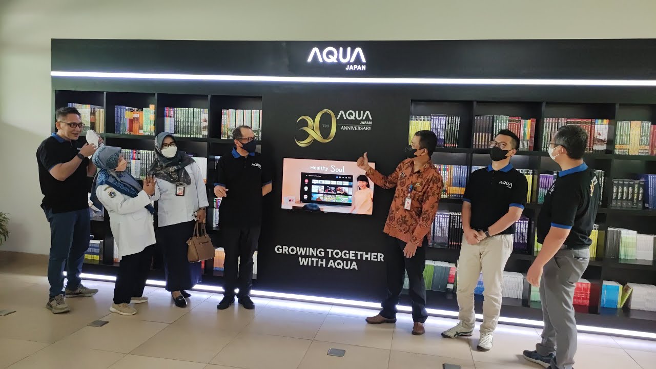 Bantuan Revitalisasi Perpustakaan SMKN 29 Jakarta Oleh AQUA JAPAN - YouTube
