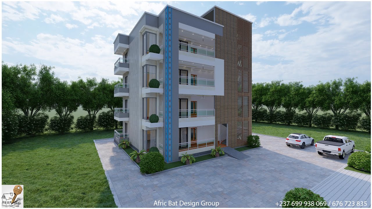 PLAN D'APPARTEMENTS MODERNE | Apartment plan with 2 Bedrooms ...