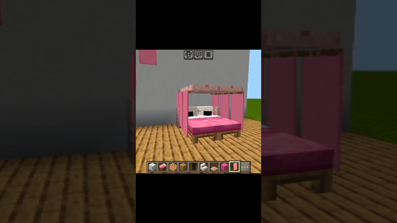 Minecraft pink bed tutorial for Minecraft #minecraft #tutorial #minecrafttutorial - YouTube