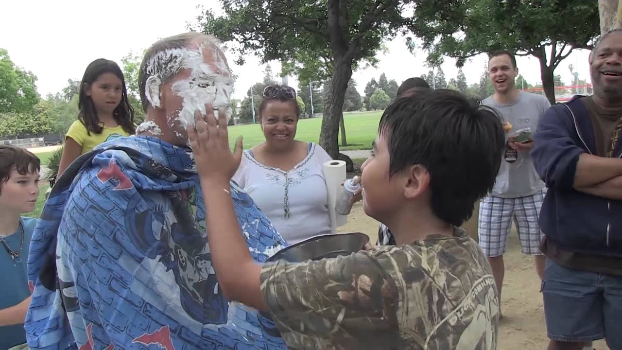 Trinity Pastor's take a pie in the Face - YouTube