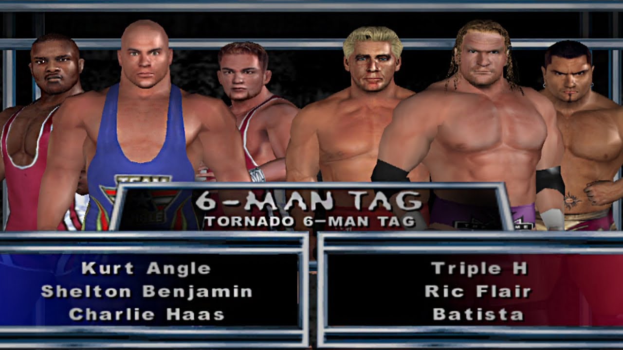 WWE SD! HCTP: Tag Team - Charlie Haas, Shelton Benjamin & Kurt Angle vs ...