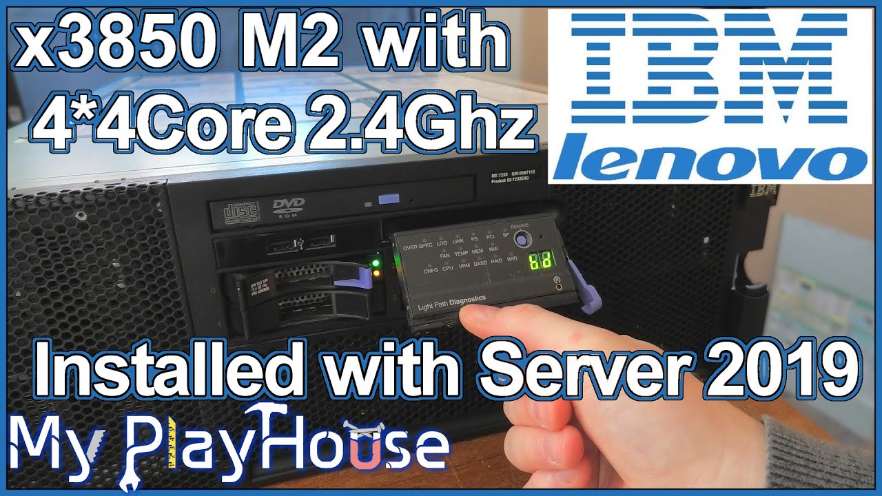 Less Than $200 Four CPU IBM x3850 M2 Rack Server - 941 - YouTube