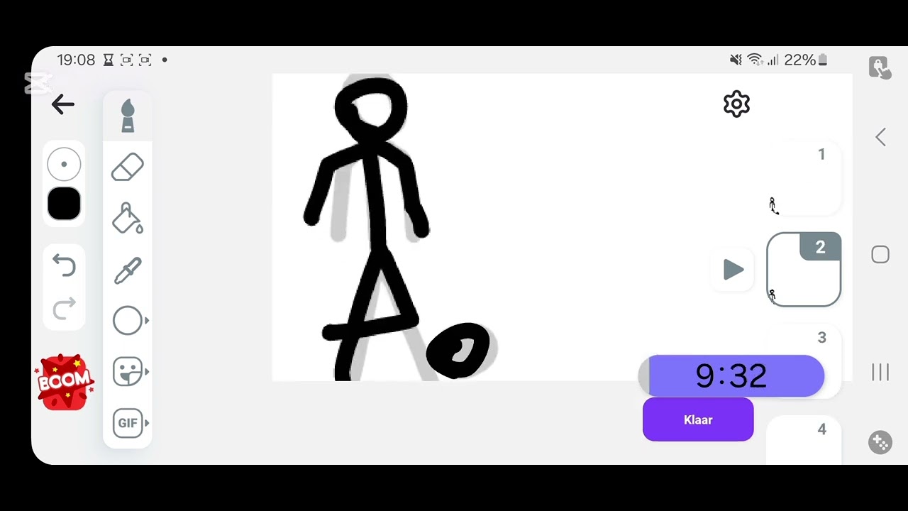 From 10 seconds to 10 minutes by kicking the ball (stickman animation ...