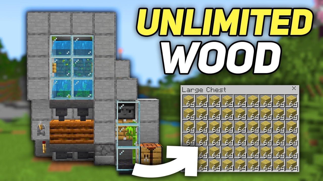 BEST Automatic Wood Farm In 1 21 Minecraft Bedrock YouTube best-automatic-wood-farm-in-1-21-minecraft-bedrock-youtube