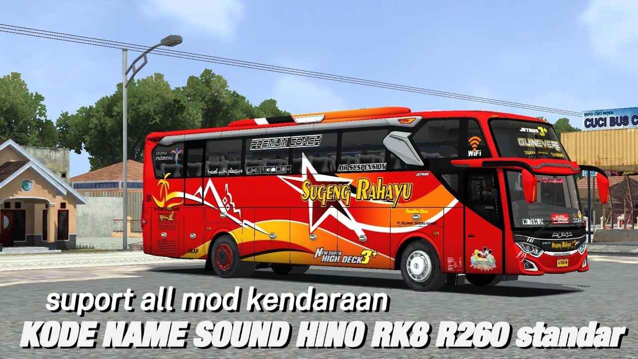 Share kode name sound engine bussid v4.1 Hino Rk8 standar suport all ...