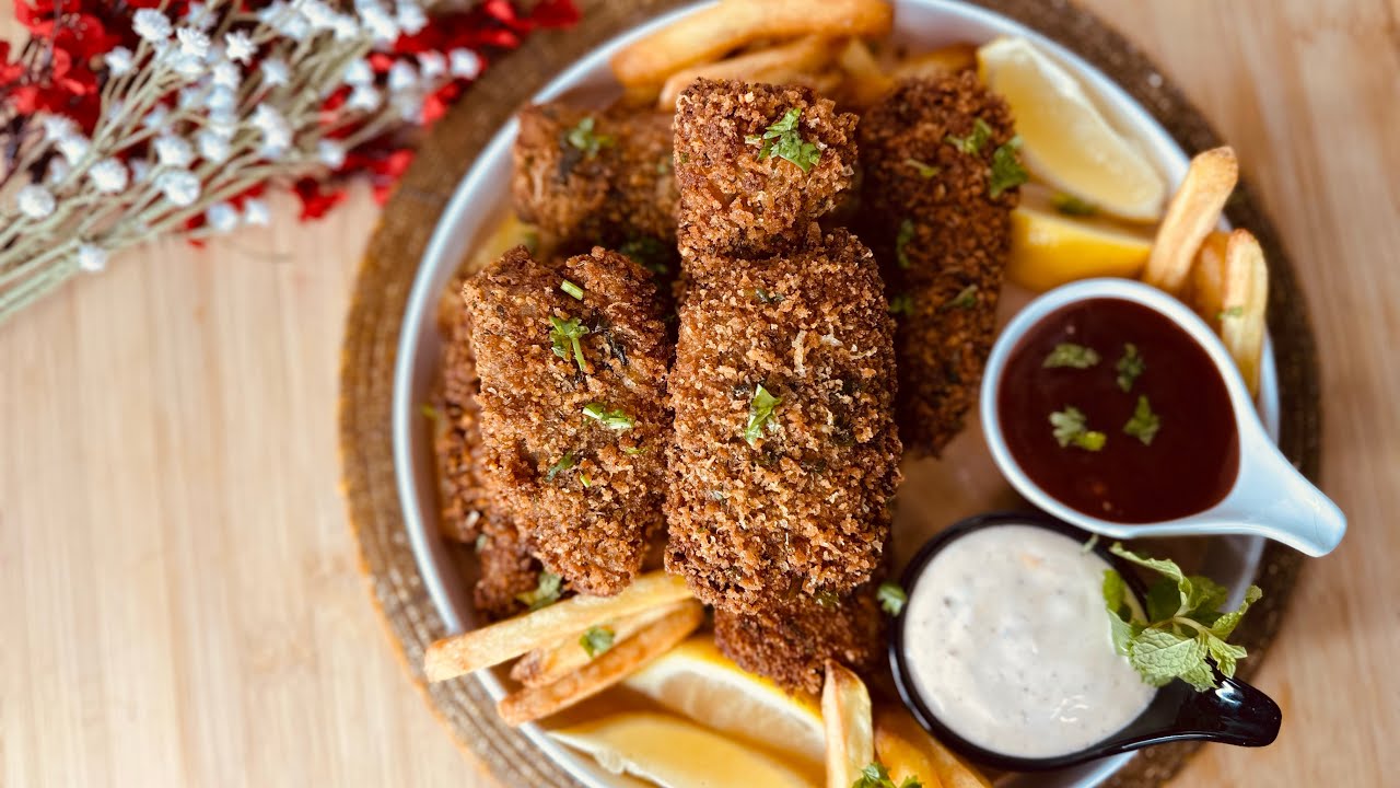 Fish Fingers Recipe | How to Make Crispy Fish Fingers - YouTube