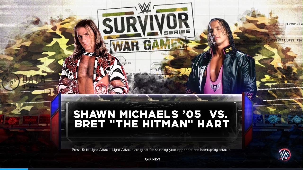WWE 2K23 - Shawn Michaels vs. Bret "The Hitman" Hart (Legend Difficulty ...