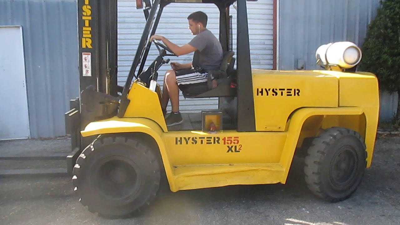 Hyster H155XL2 15000 LBS LPG Dual Wheel Forklift - YouTube