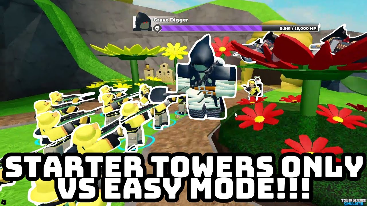 Starter Towers Only VS Easy Mode!!! (TDS) - YouTube