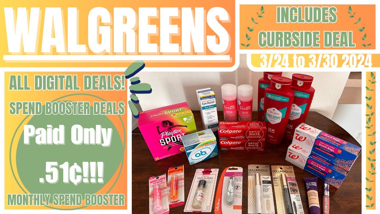 Walgreens Haul 3/24/24 to 3/30/24 - Paid ONLY .51¢!!! - All Digital ...