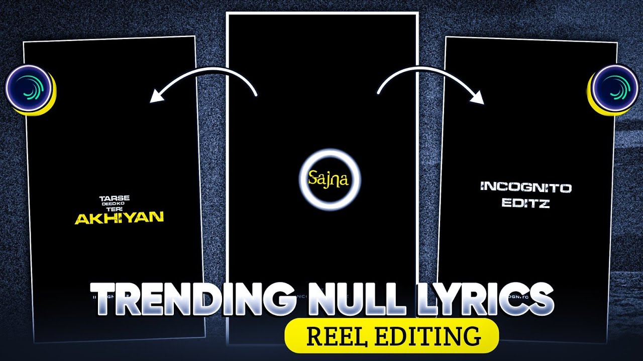 Trending Null Lyrics Editing in Alight Motion | Alight Motion Null Text Preset - YouTube