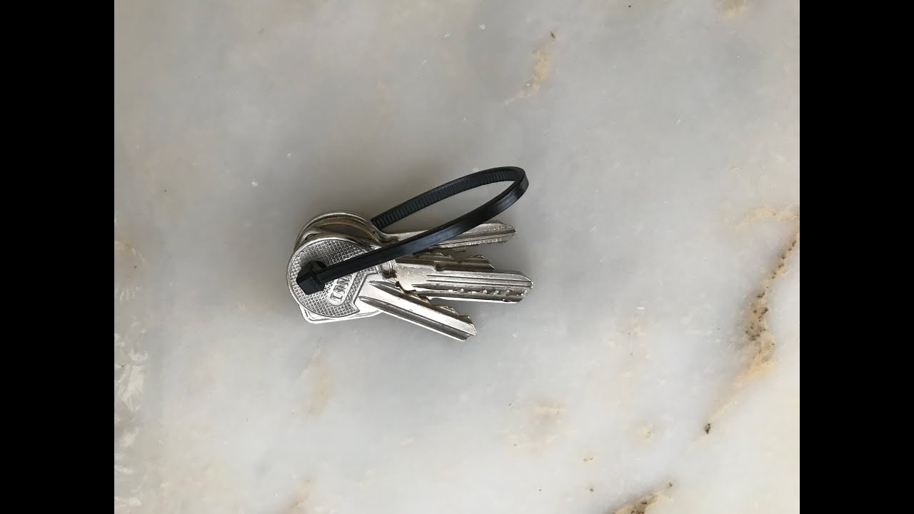 Zip tie key organizer - YouTube