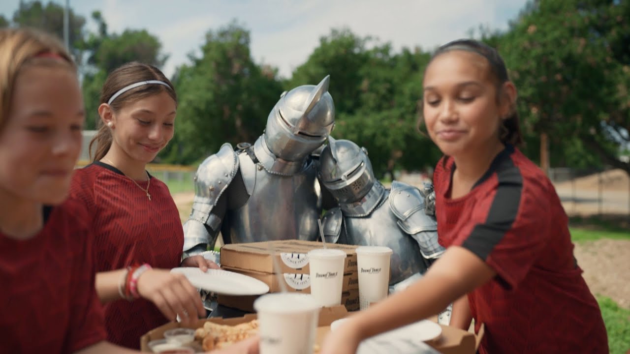 Round Table Pizza - "Soccer Knight : Share A Little Pizza with Someone ...