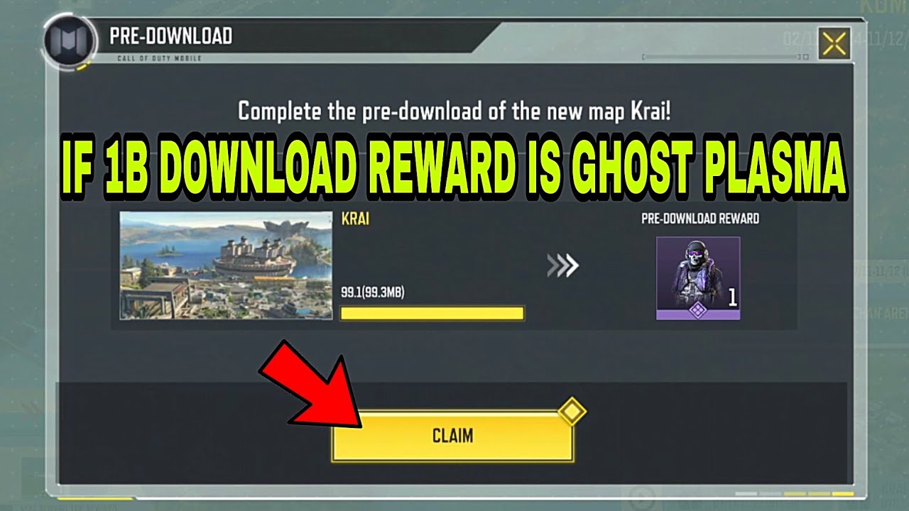 WHAT IF 1B CODM DOWNLOAD REWARD GHOST PLASMA SKIN GIVEN US LIKE THAT ...